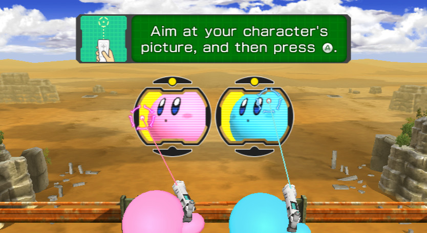 Tweaked Blue Kirby Aim in Scope Shot Mod for Kirby's Return to Dream ...