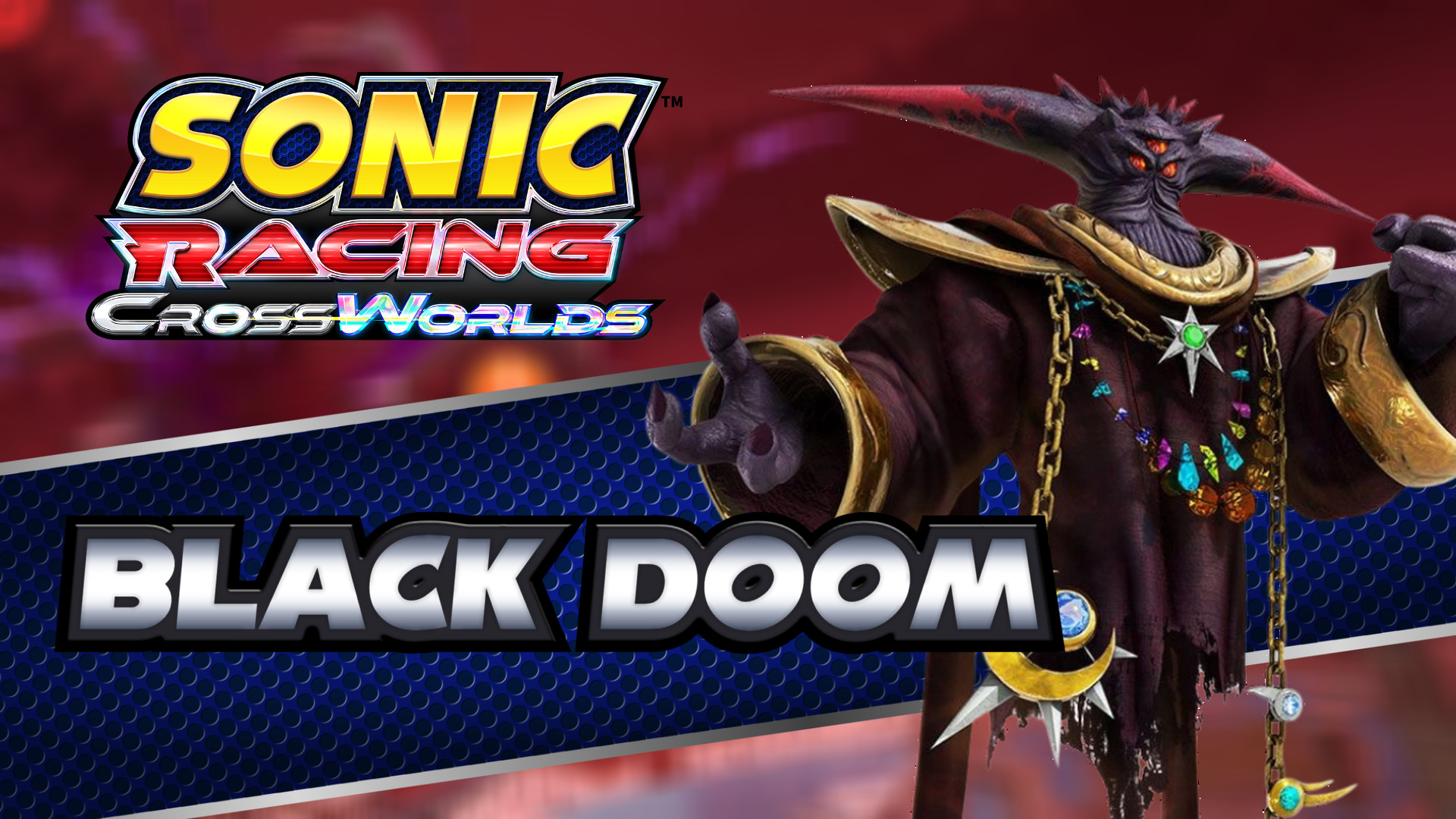 Black Doom (over Zavok + AI) Mod for Sonic Racing: CrossWorlds | SR:CW Mods