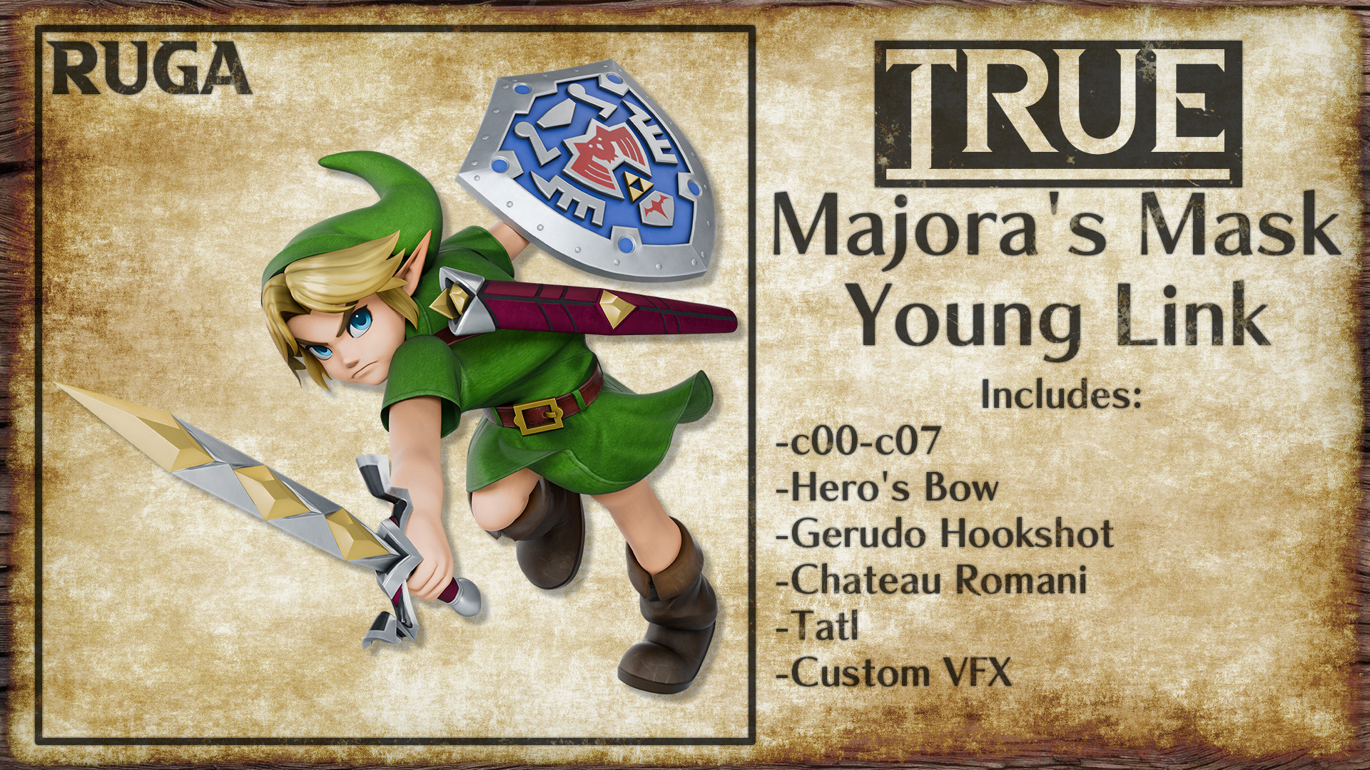 True Majora's Mask Young Link Mod for Super Smash Bros. Ultimate | SSBU ...
