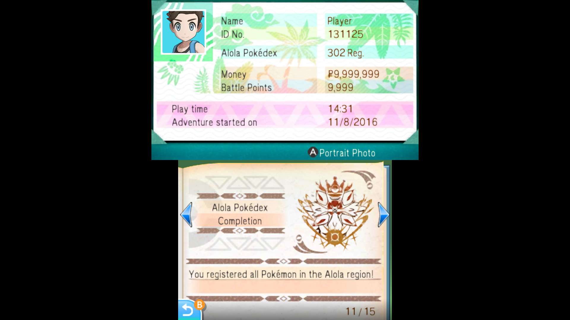 100% Save File [Sun] Mod for Pokemon Sun and Moon | S&M Mods