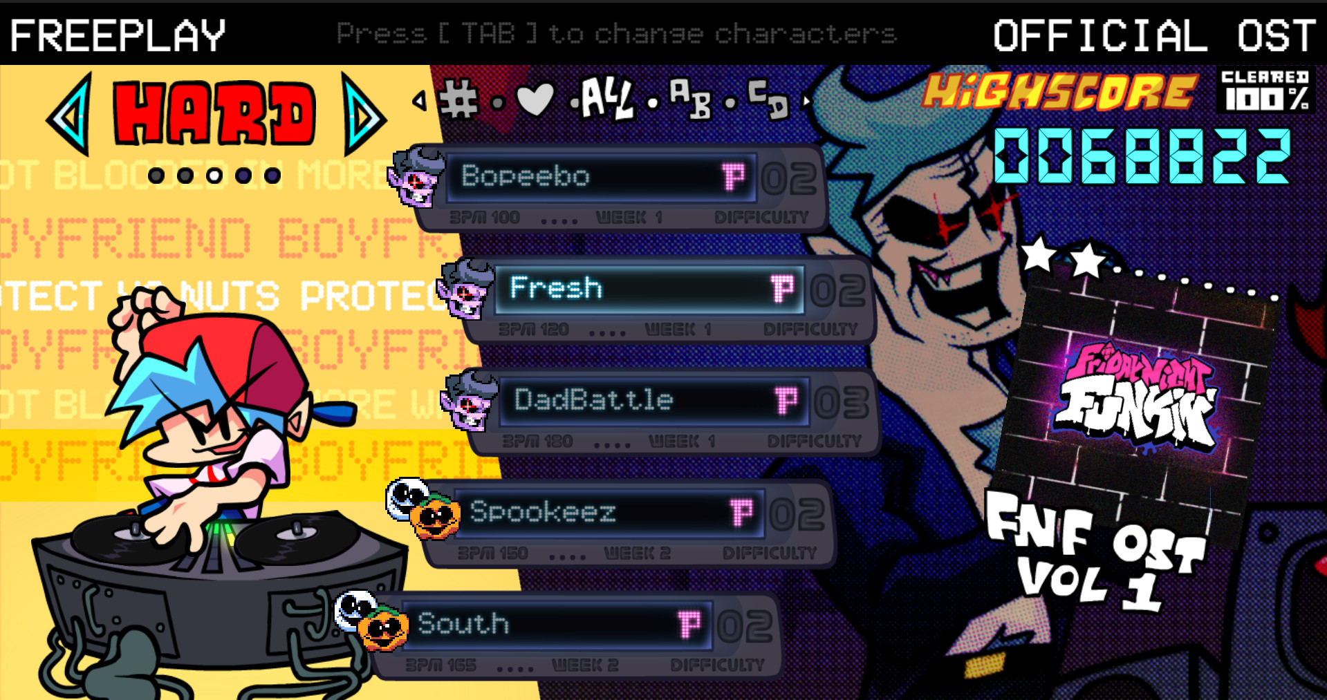 Changed instrumentals Mod for Friday Night Funkin' | FNF Mods