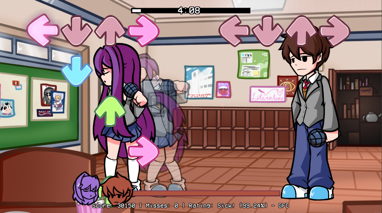 Last Chance But Yuri Sings It Mod for Friday Night Funkin' | FNF Mods