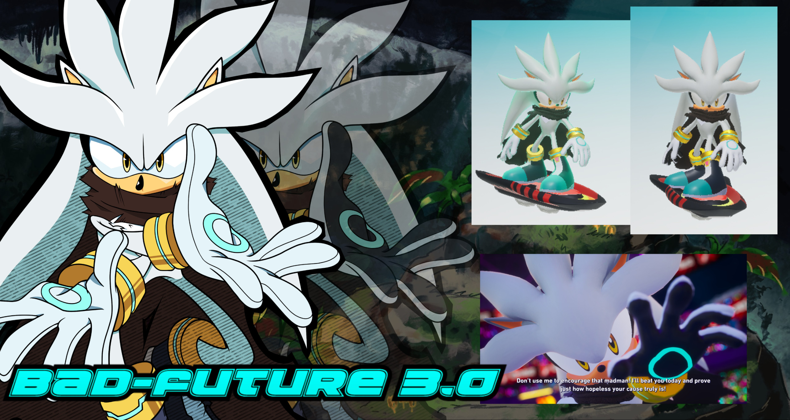 BAD-FUTURE-SILVER 3.0 (Crosstalk Ui & Voice Mod) Mod for Sonic Racing ...