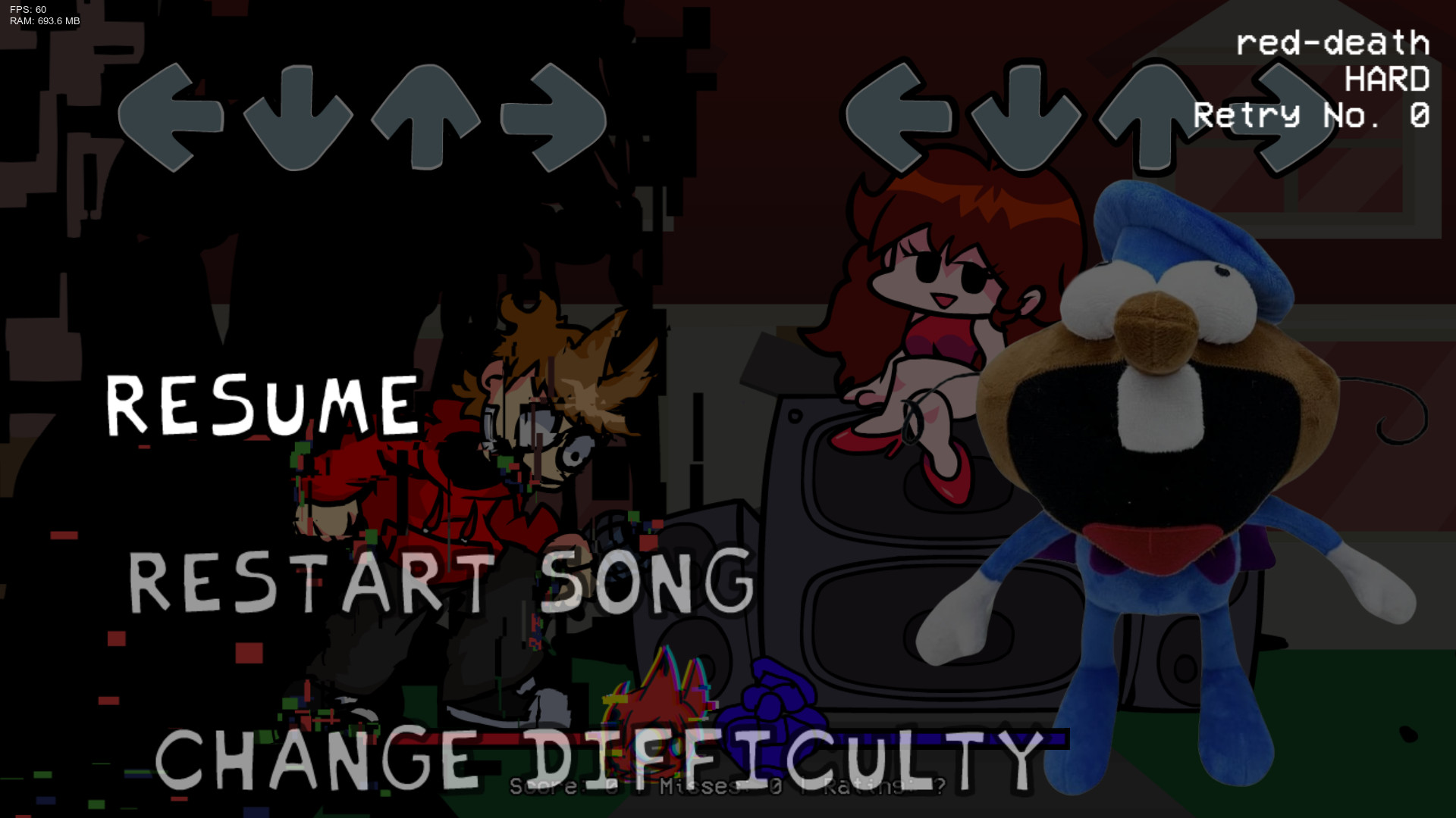 Doise Plush For Psych Online Mod for Friday Night Funkin' | FNF Mods