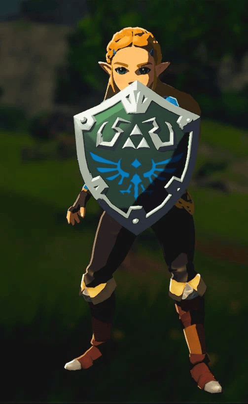 Goddess Hylian Shield - Unofficial Switch Port Mod for The Legend of ...