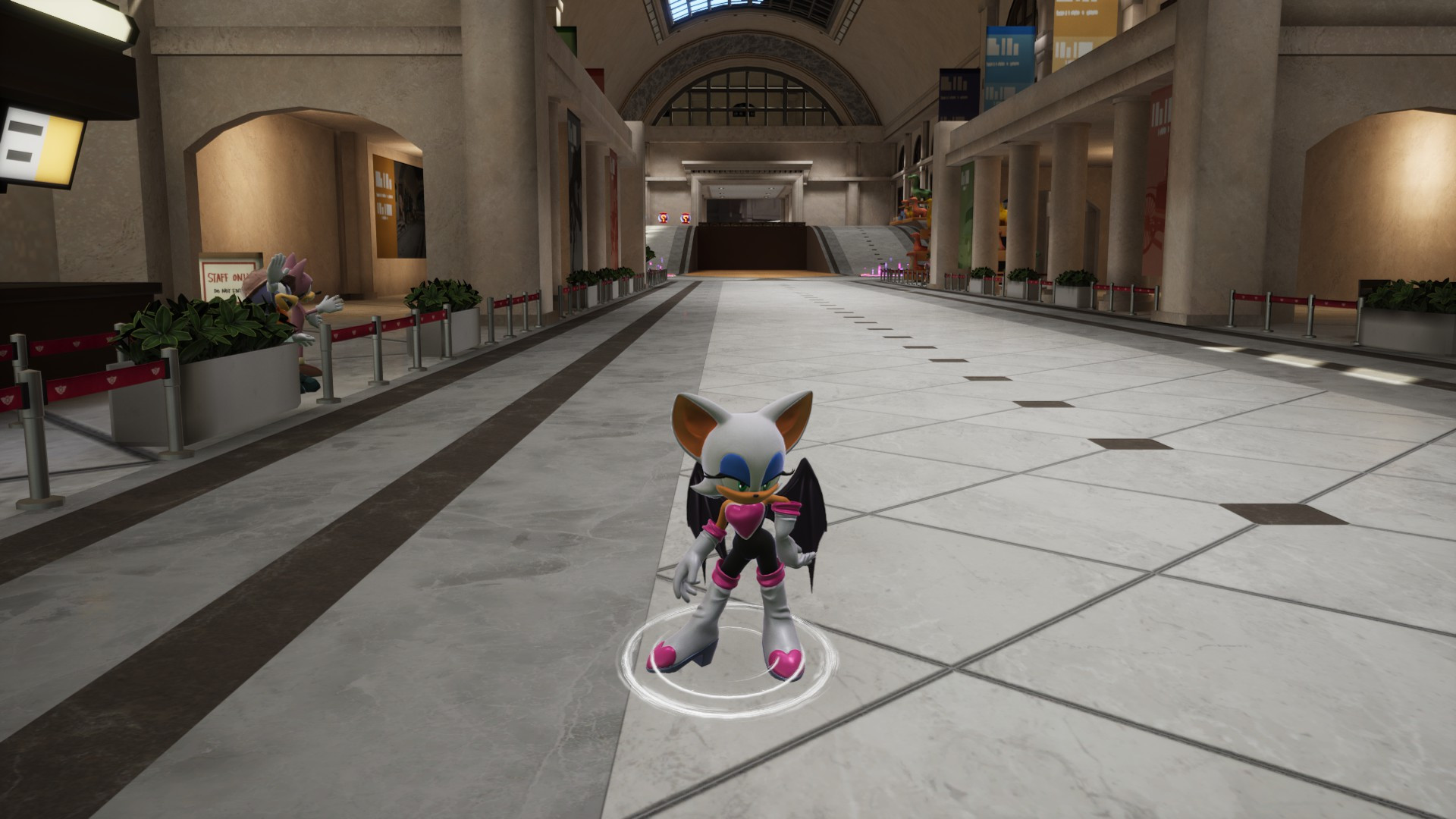 Rouge on Foot Mod for Sonic Racing: CrossWorlds | SR:CW Mods