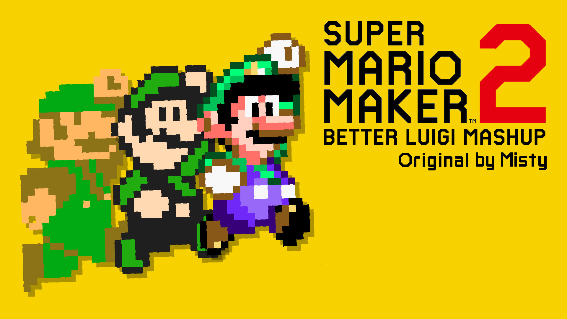 Better Luigi Mashup (SMB, SMB3, SMW) Mod for Super Mario Maker 2 | SMM2 ...