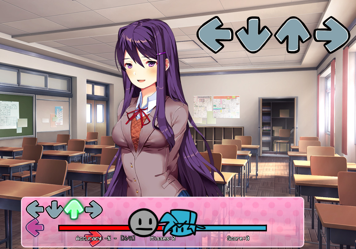 FNF x DDLC Mod for Friday Night Funkin' | FNF Mods