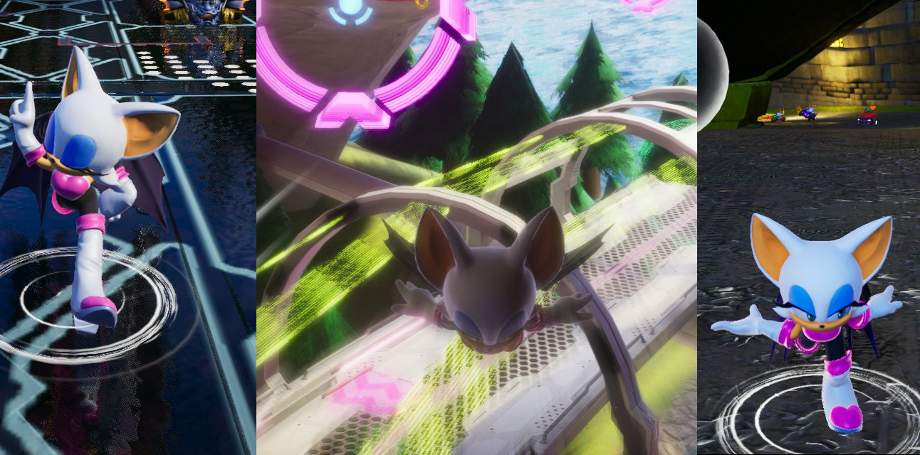Rouge on Foot Mod for Sonic Racing: CrossWorlds | SR:CW Mods