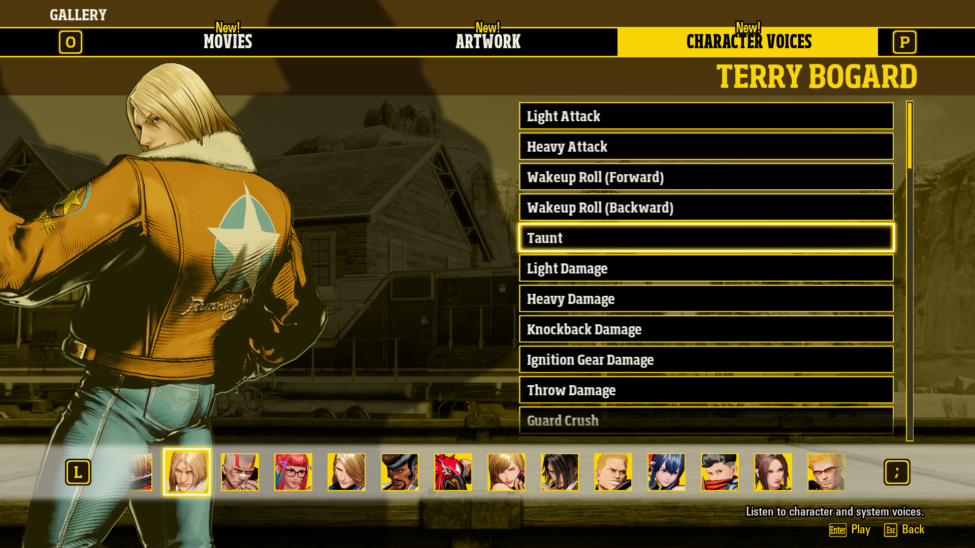 Terry Mixed ENG and JP voice tracks Mod for Fatal Fury: City of the ...