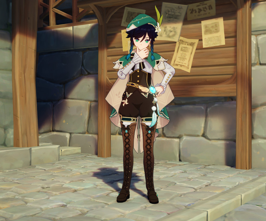 Venti In boots + hoodie Mod for Genshin Impact | GI Mods