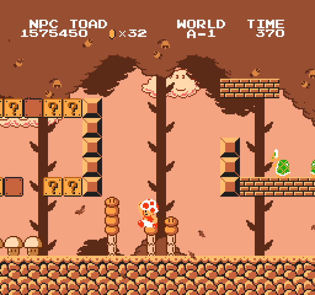 NPC Toad Mod for Super Mario Bros. Remastered [Unofficial] | SMB1R Mods