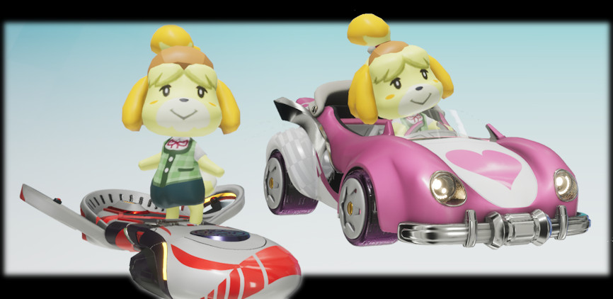 Isabelle over Cream Mod for Sonic Racing: CrossWorlds | SR:CW Mods