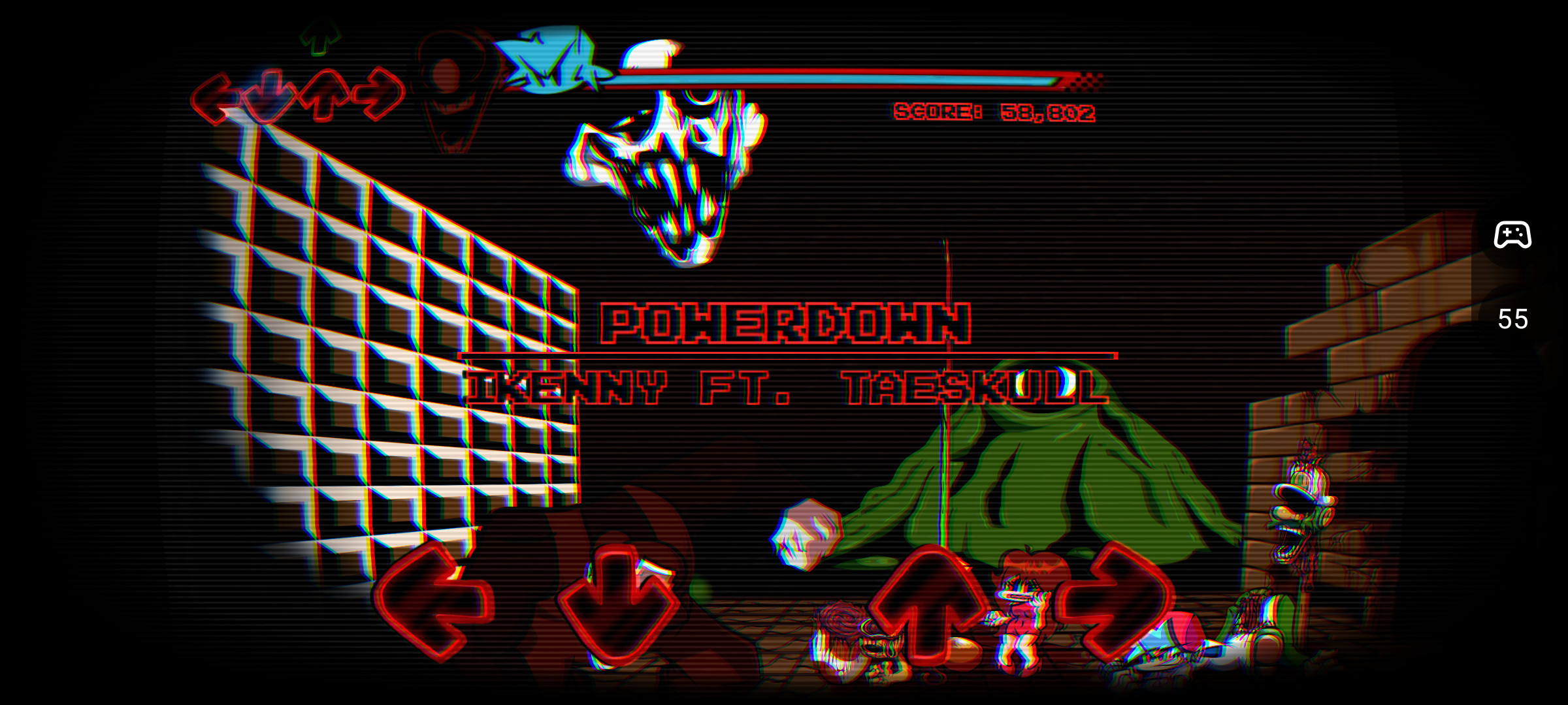 Power down v slice port Mod for Friday Night Funkin' | FNF Mods