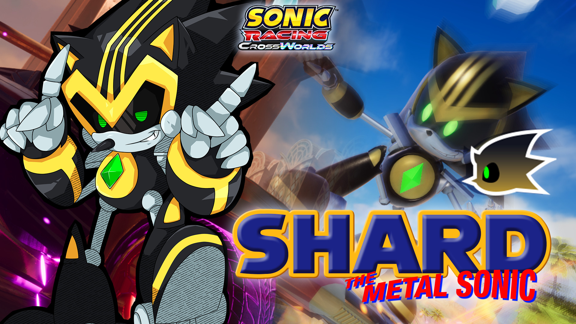 Shard the Metal Sonic (AI SKIN) Mod for Sonic Racing: CrossWorlds | SR ...