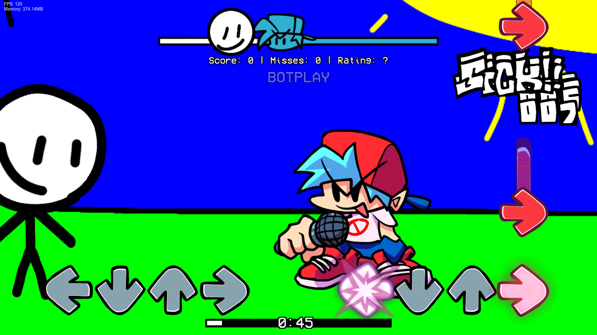 vs sticky Mod for Friday Night Funkin' | FNF Mods