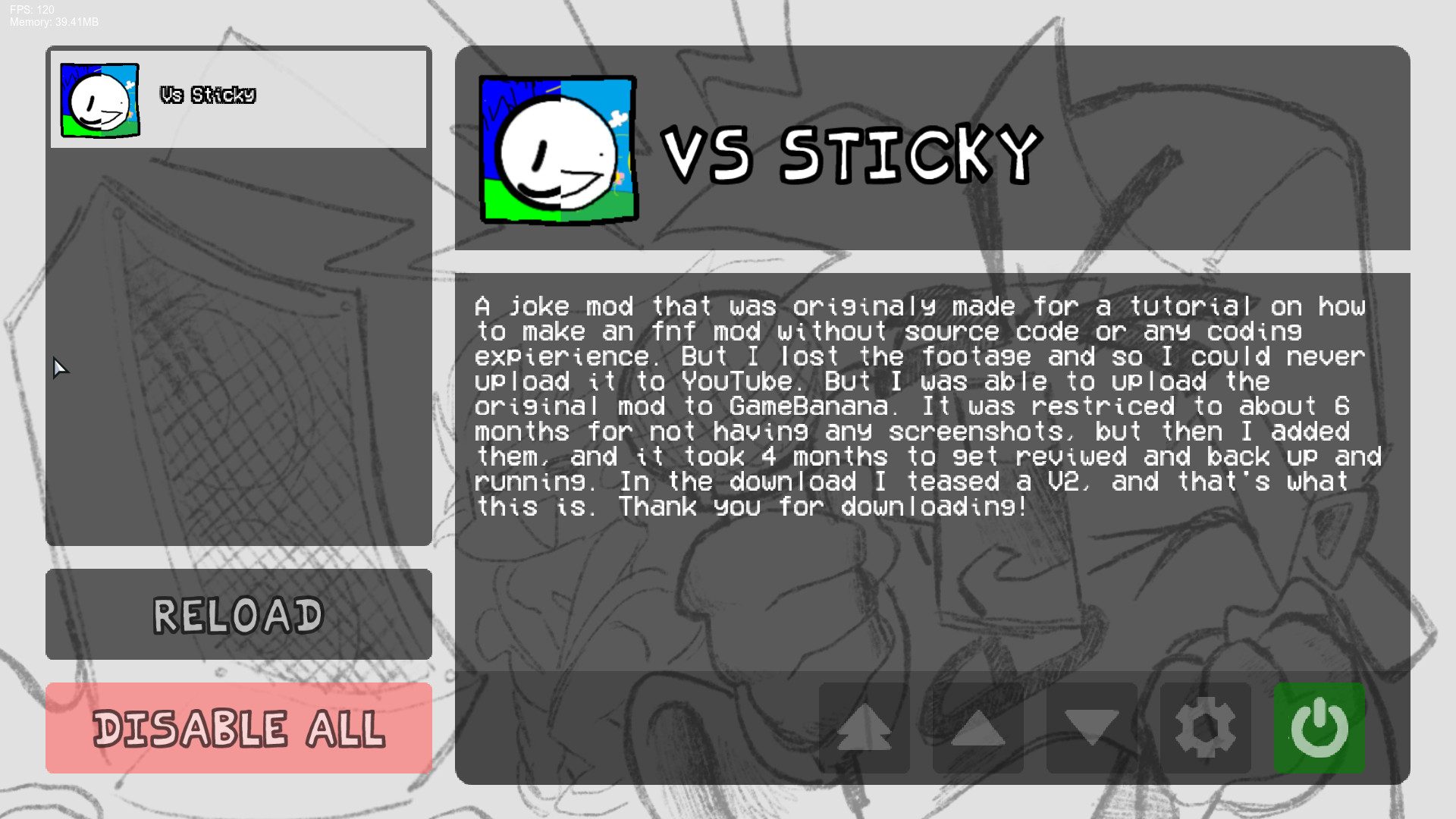 vs sticky Mod for Friday Night Funkin' | FNF Mods