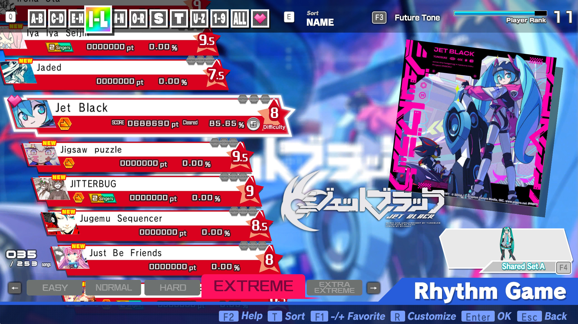 ジェットブラック (Jet Black) Mod for Hatsune Miku: Project DIVA Mega Mix+ ...