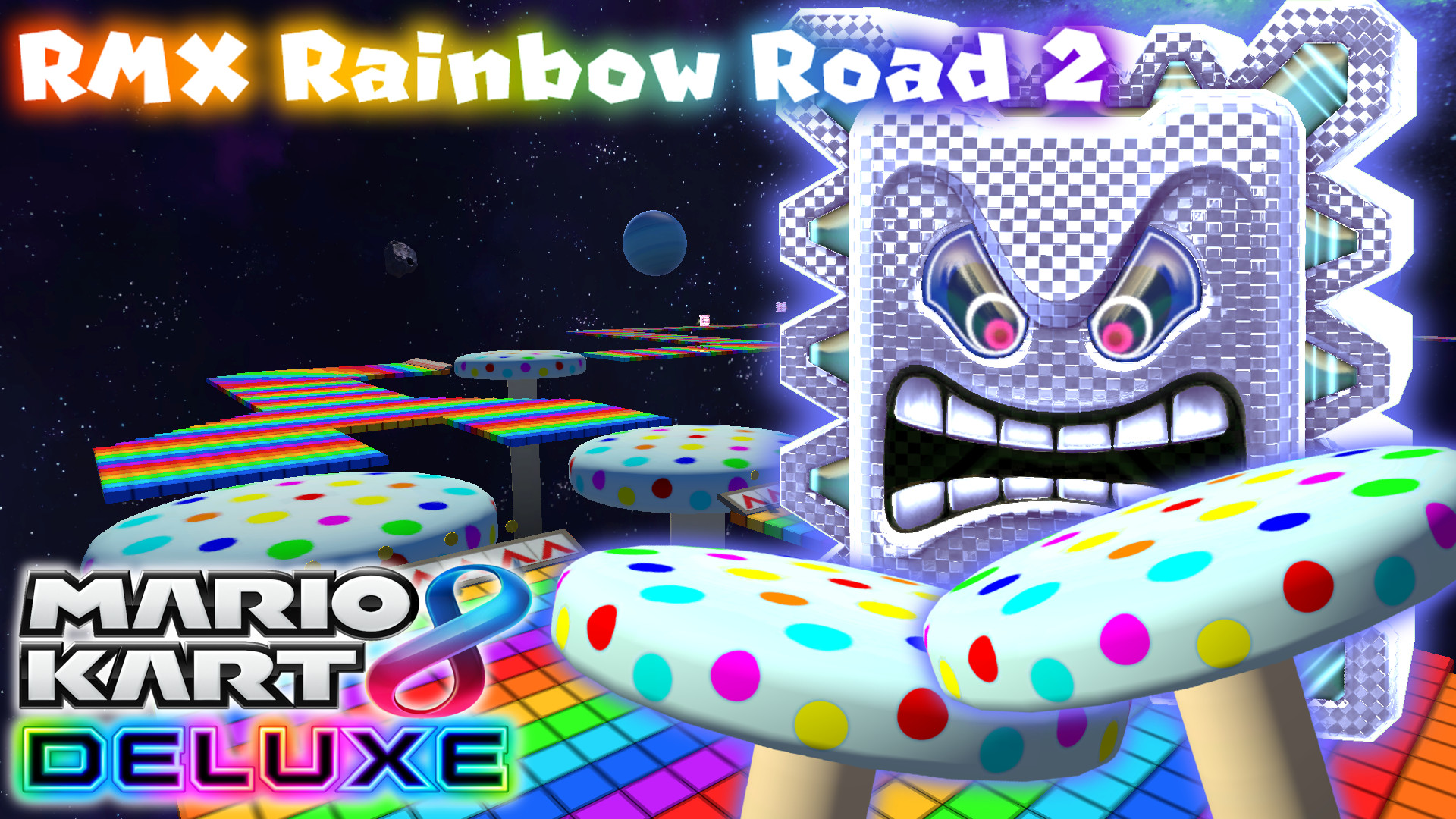 RMX Rainbow Road 2(Tour Model) Mod for Mario Kart 8 Deluxe | MK8D Mods