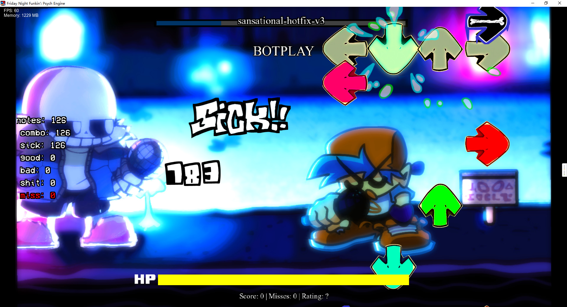 sansational-hotfix v2/v3 Mod for Friday Night Funkin' | FNF Mods