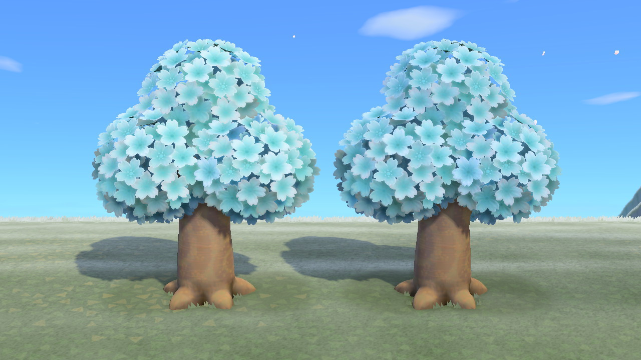 Sakura Tree Recolor Pack Mod for Animal Crossing: New Horizons | ACNH Mods