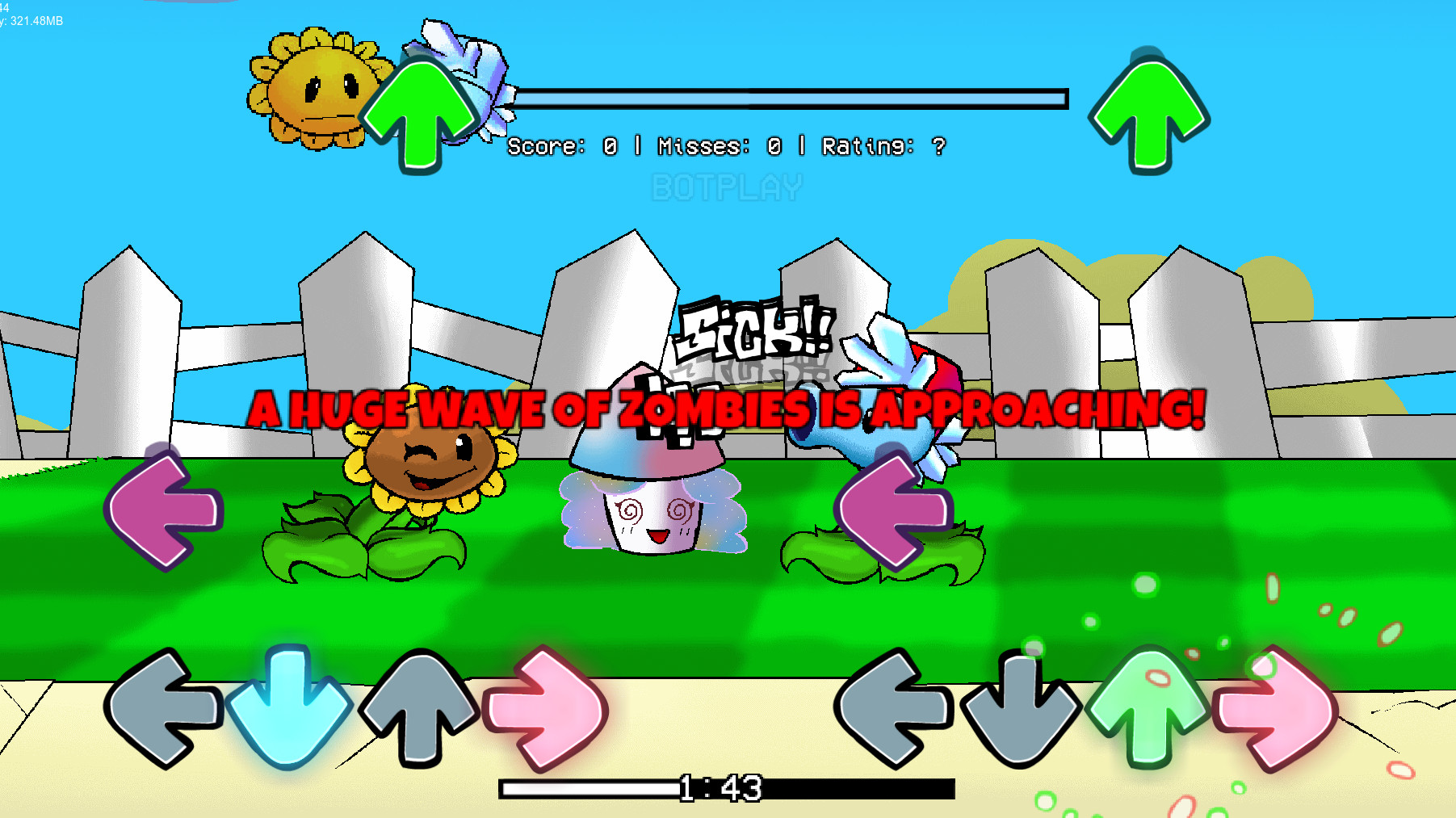 PVZ x FNF: Funkin' on your Lawn! Mod for Friday Night Funkin' | FNF Mods