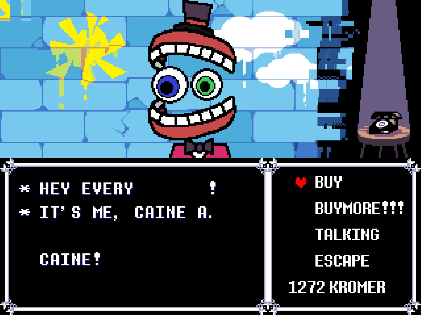 Caine over Spamton Mod for Deltarune | DR Mods