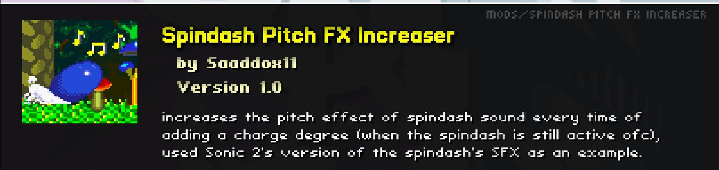 Spindash Pitch FX Increaser Mod for Sonic 3 A.I.R. | S3AIR Mods