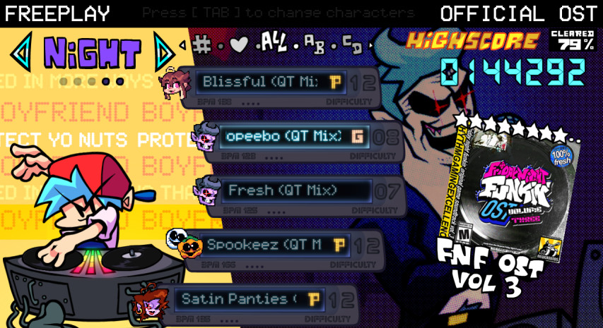 FNF: QT Mix (DEMO) [V-SLICE] Mod for Friday Night Funkin' | FNF Mods