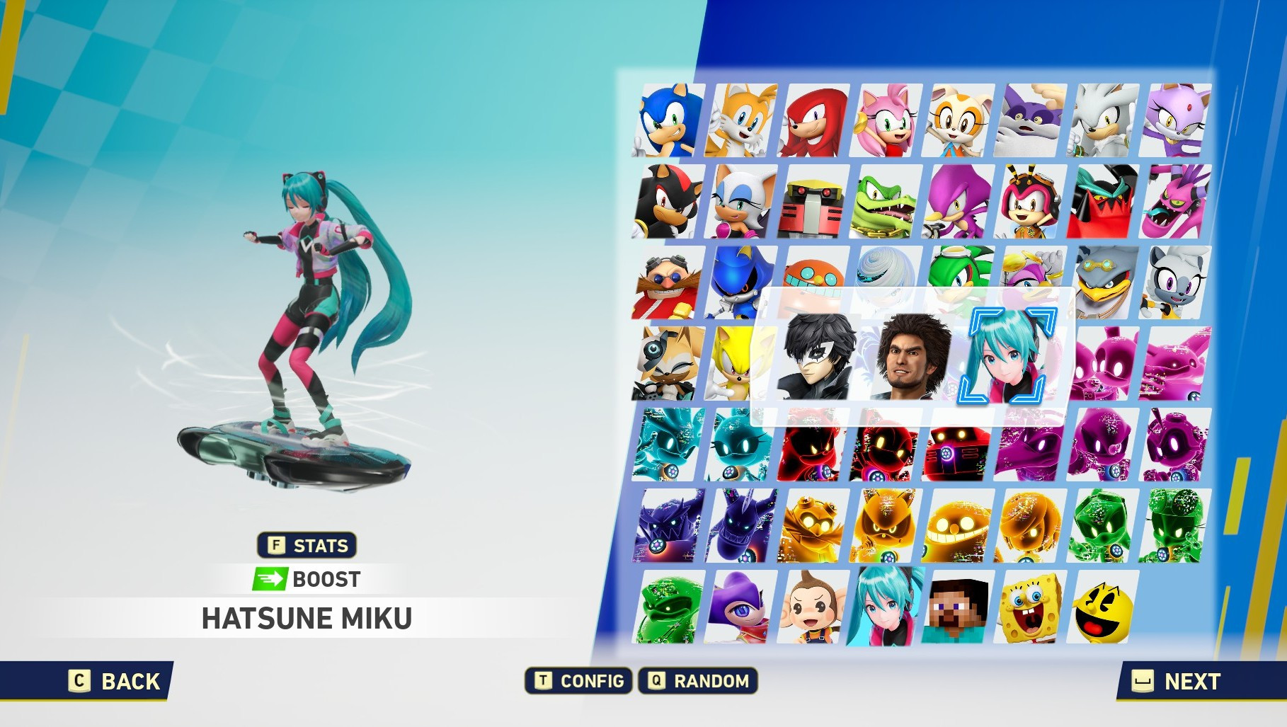 Character Select Screen Expansion Mod for Sonic Racing: CrossWorlds ...