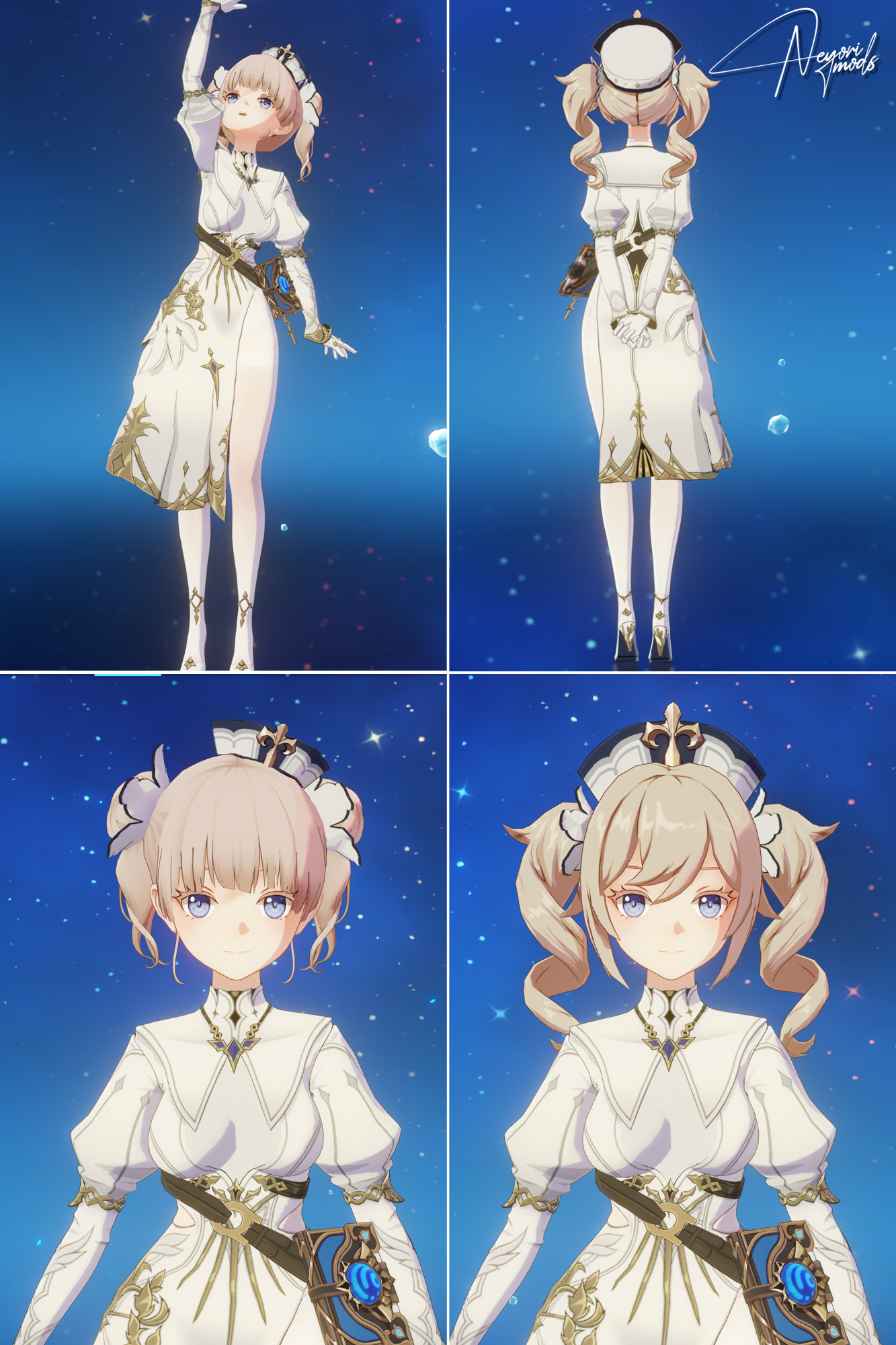White Stroll Barbara Mod for Genshin Impact | GI Mods