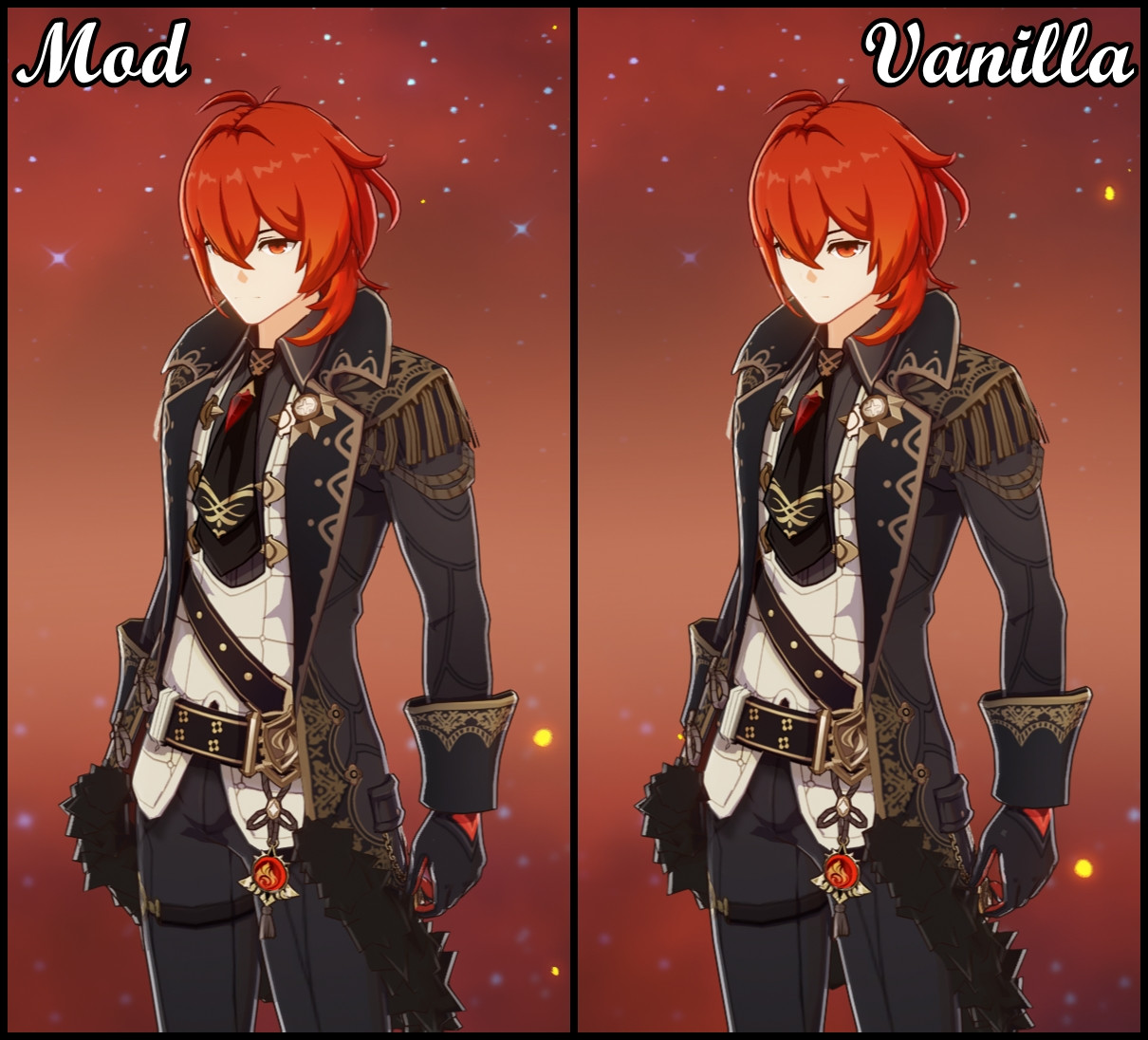 Diluc Face Tweaks Several Options (blend included) Mod for Genshin ...