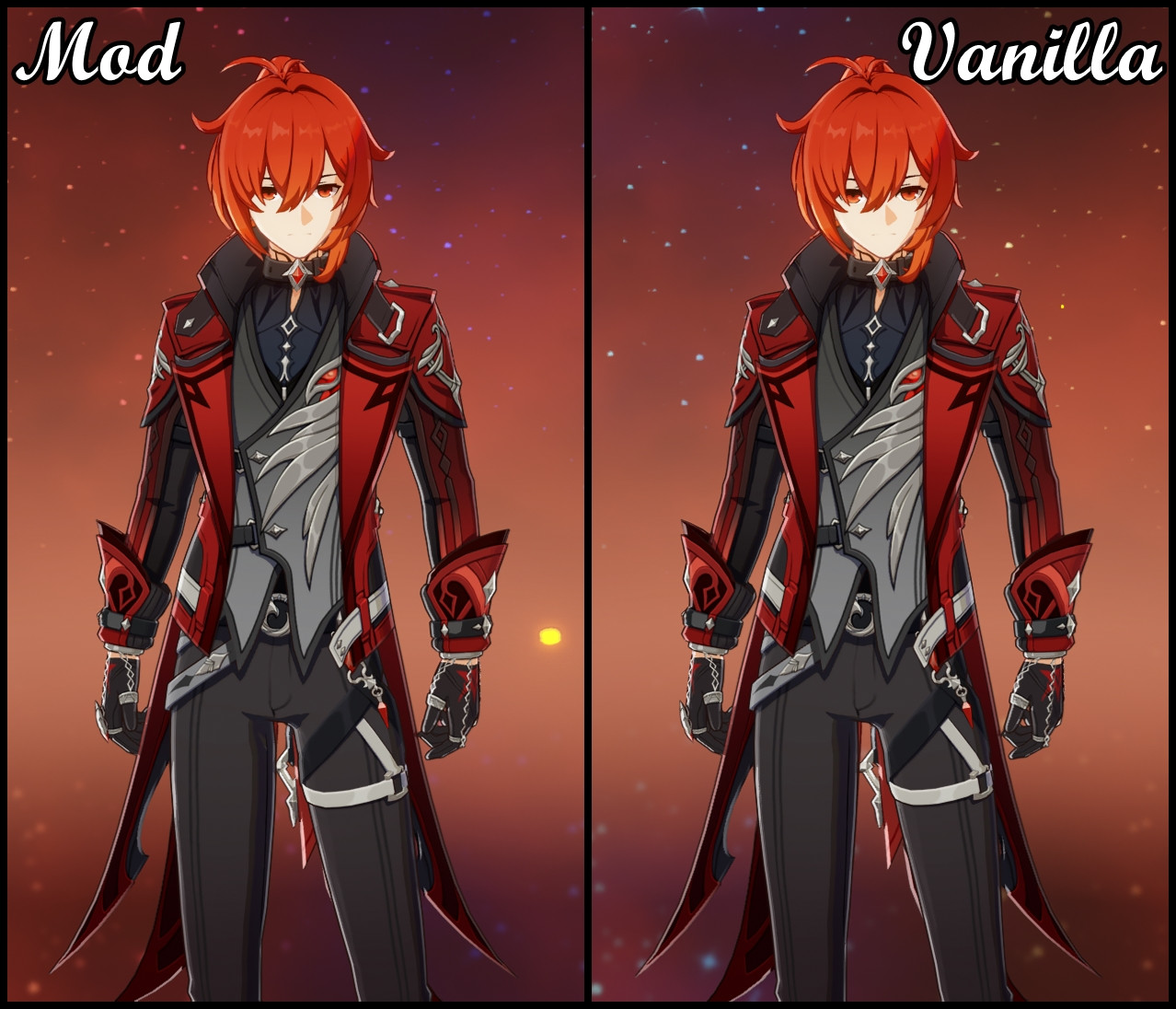 Diluc Face Tweaks Several Options (blend included) Mod for Genshin ...