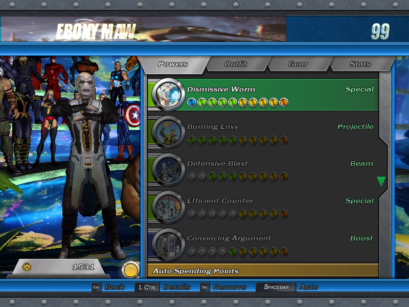 Ebony Maw (Marvel Comics) Mod for Marvel: Ultimate Alliance | MUA Mods