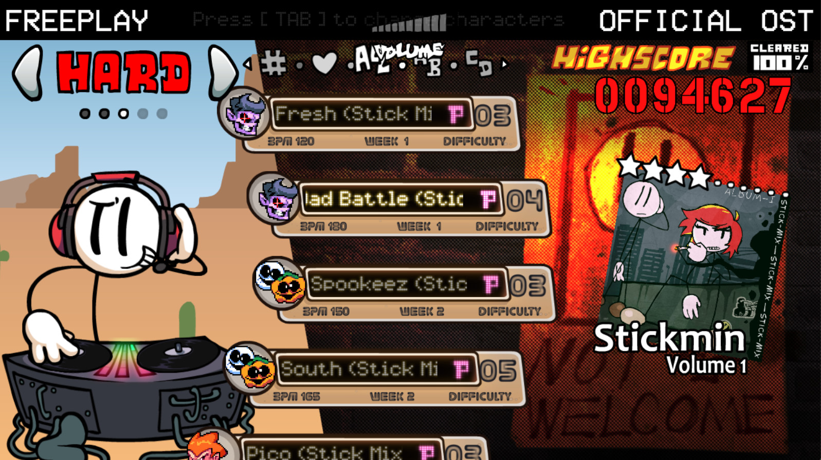 The Stick-Mix Collection Mod for Friday Night Funkin' | FNF Mods