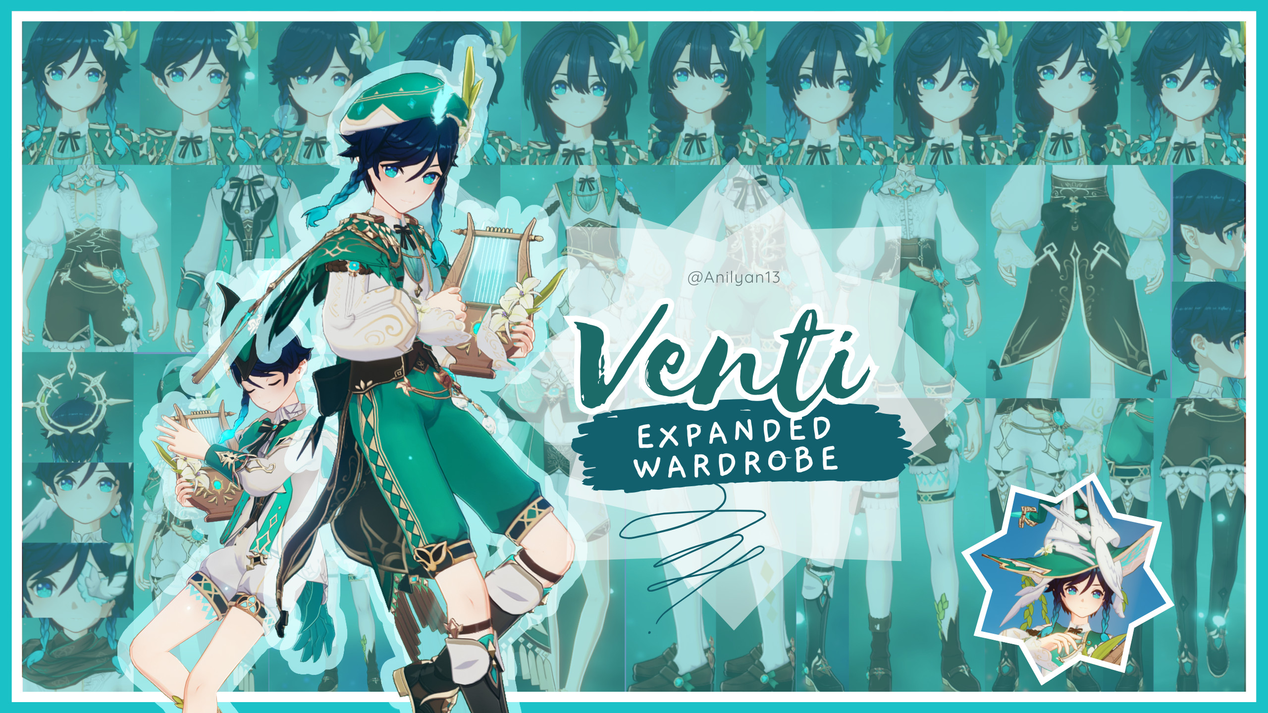 Venti Redesign - Expanded Wardrobe Mod for Genshin Impact | GI Mods