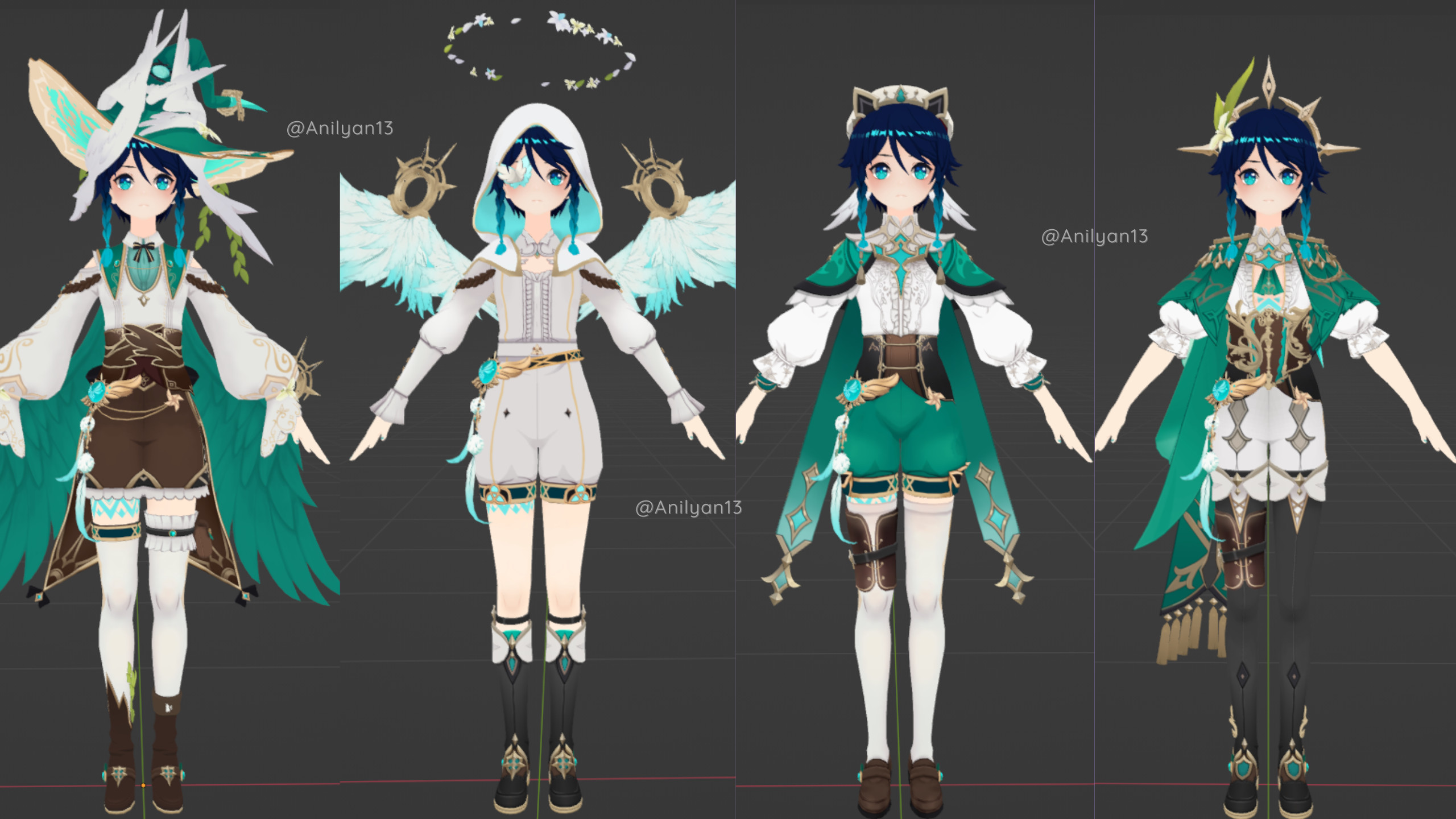 Venti Redesign - Expanded Wardrobe Mod for Genshin Impact | GI Mods