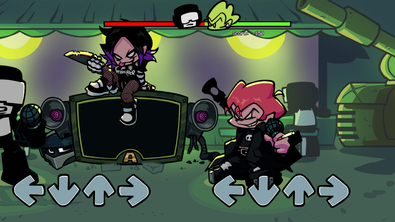 Emo Pico and Nene skin [V-Slice] Mod for Friday Night Funkin' | FNF Mods