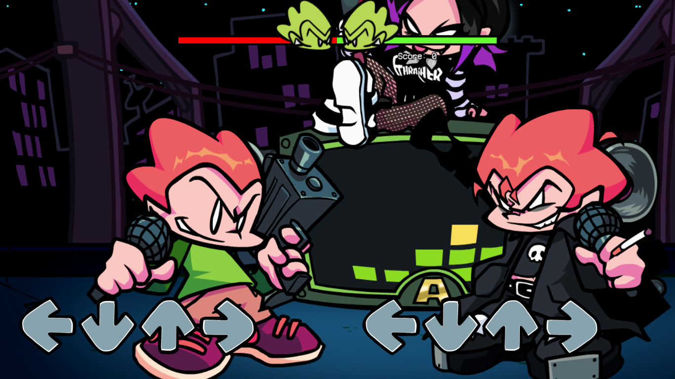 Emo Pico and Nene skin [V-Slice] Mod for Friday Night Funkin' | FNF Mods