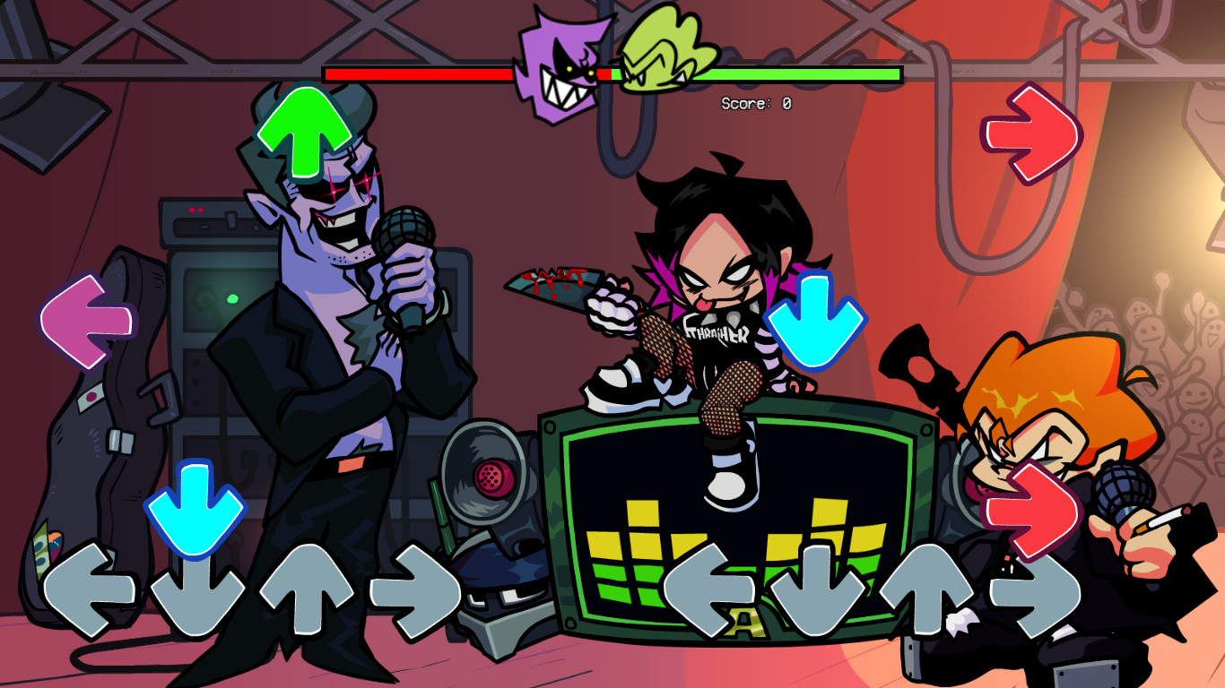 Emo Pico and Nene skin [V-Slice] Mod for Friday Night Funkin' | FNF Mods