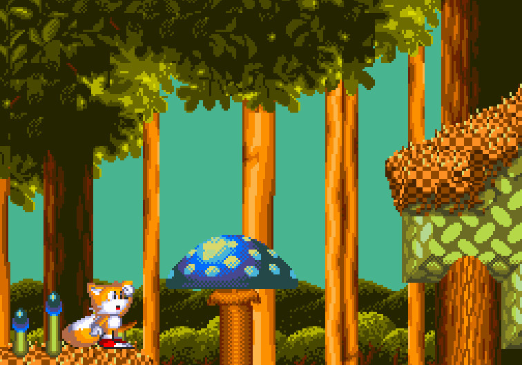 Tails' Adventure style Look Up Sprite for Tails Mod for Sonic 3 A.I.R ...