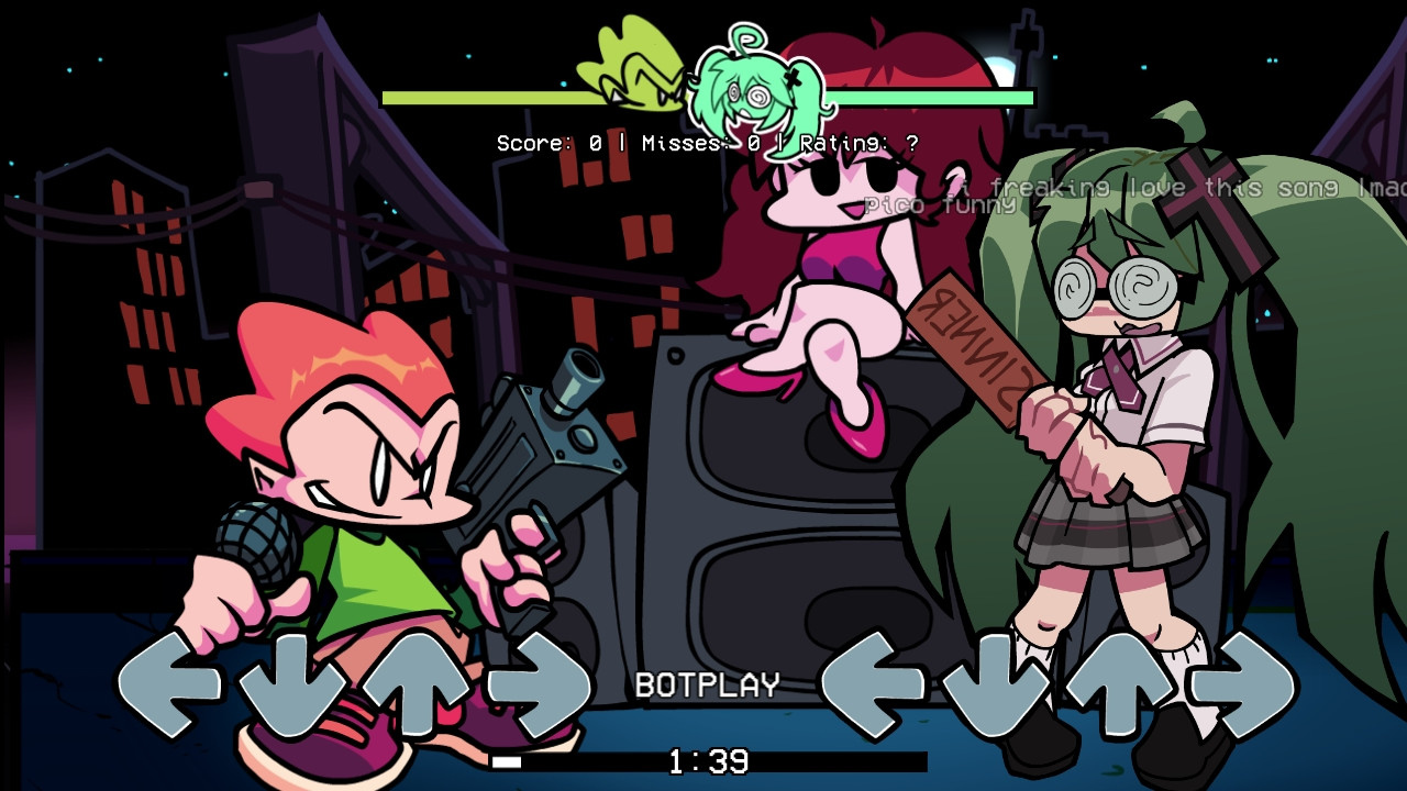 Rotten miku skin for psych online Mod for Friday Night Funkin' | FNF Mods