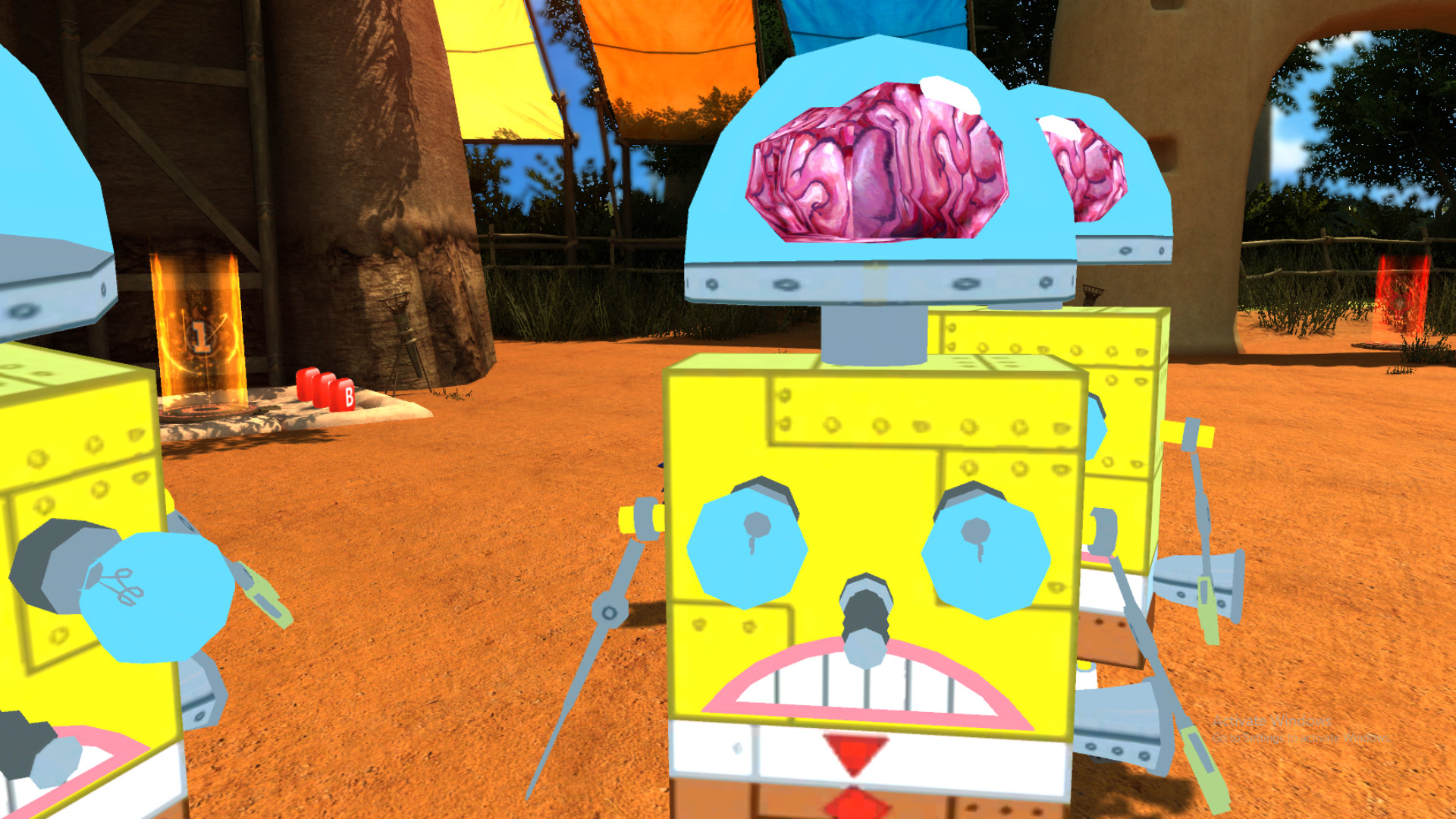 Robot Spongebob over Egg Fighter Mod for Unleashed Recompiled | UR Mods
