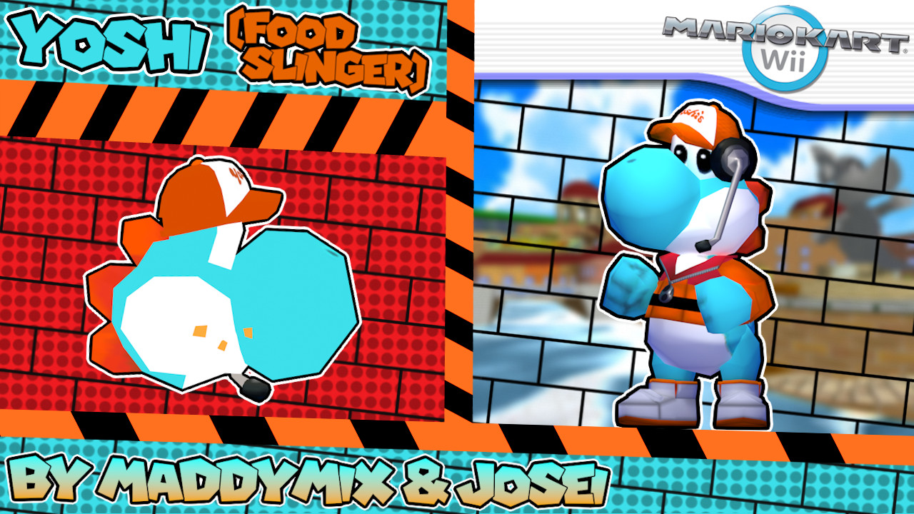 Yoshi (Food Slinger) Mod for Mario Kart Wii | MKWii Mods