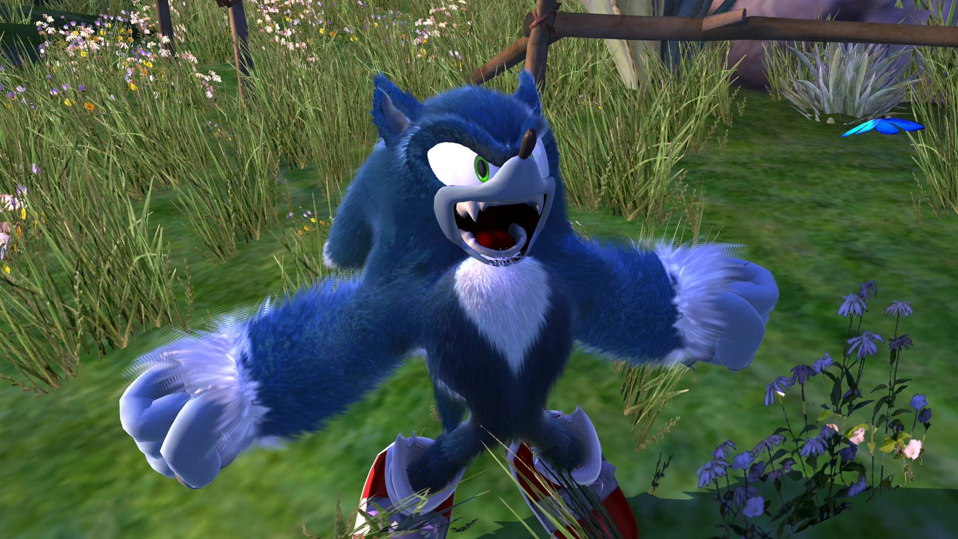 Windmill Isle day act 1 as the Werehog Mod for Unleashed Recompiled ...