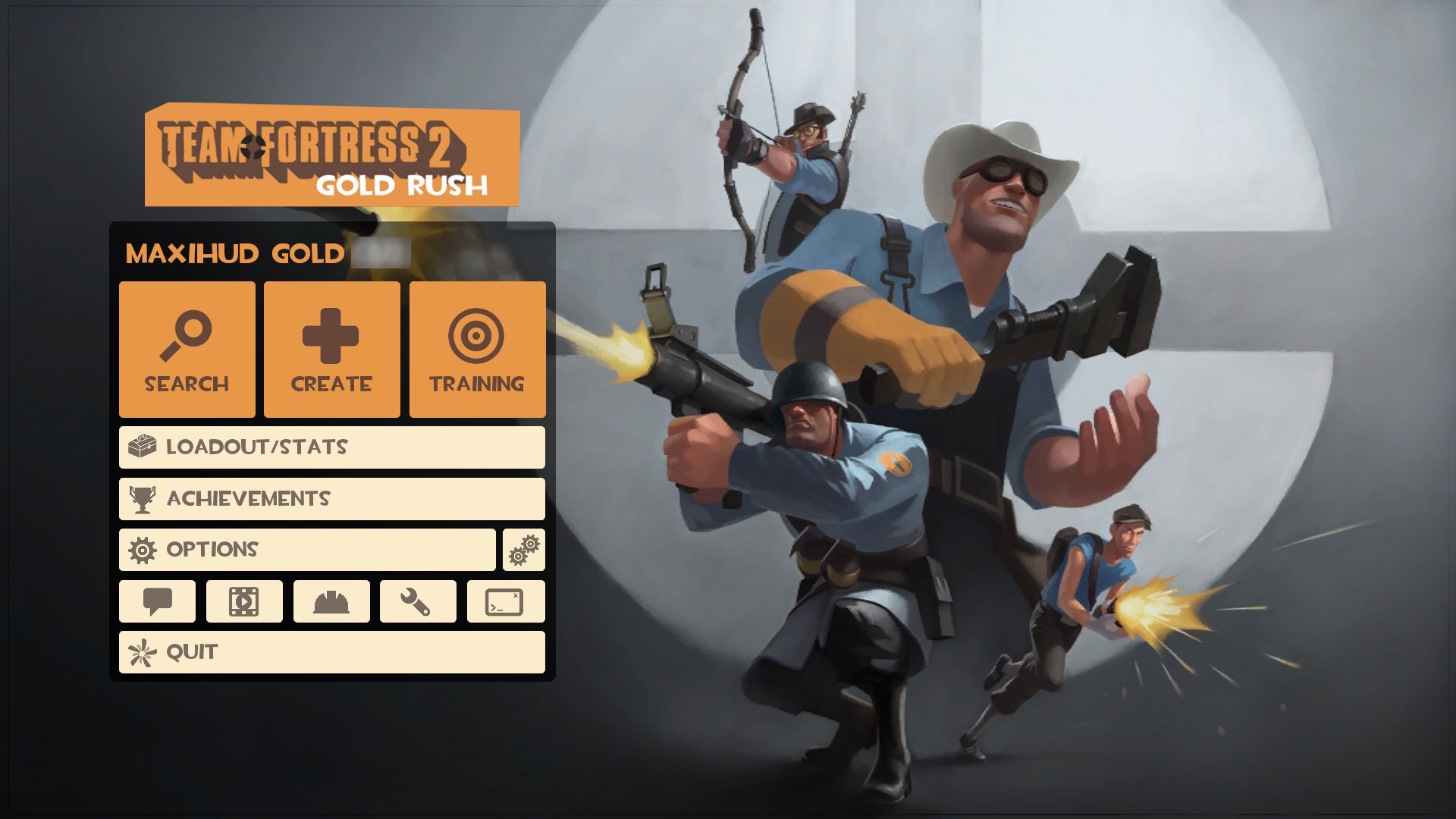 MaxiHud Gold Mod for Team Fortress 2: Gold Rush | TF2GR Mods