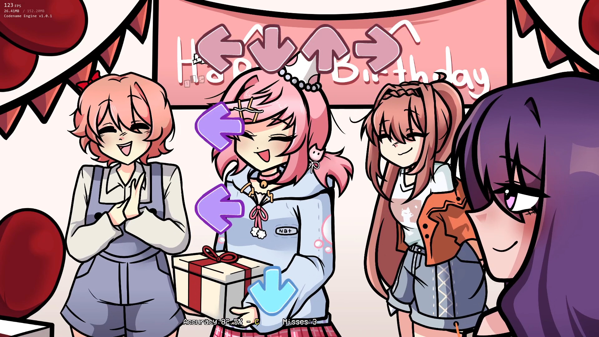 FNF: Natsuki's Birthday Party Mod for Friday Night Funkin' | FNF Mods