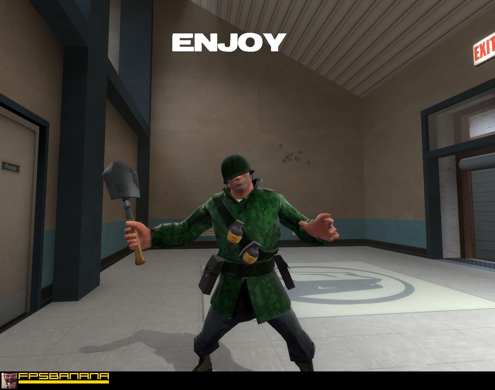 Green Camo For Blu Soldier Mod for Team Fortress 2 | TF2 Mods