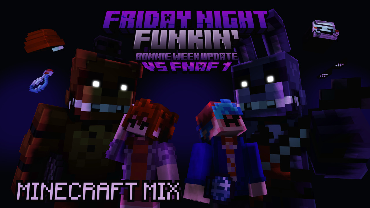 VS. FNAF 1 MINECRAFT MIX WEEK B UPDATE Mod for Friday Night Funkin ...