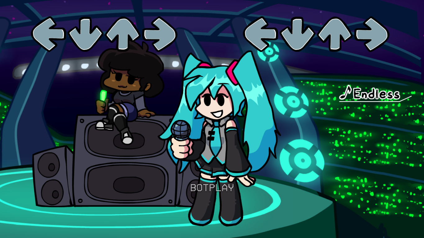 [P-Slice] Hatsune Miku Mod / FNF Mod for Friday Night Funkin' | FNF Mods